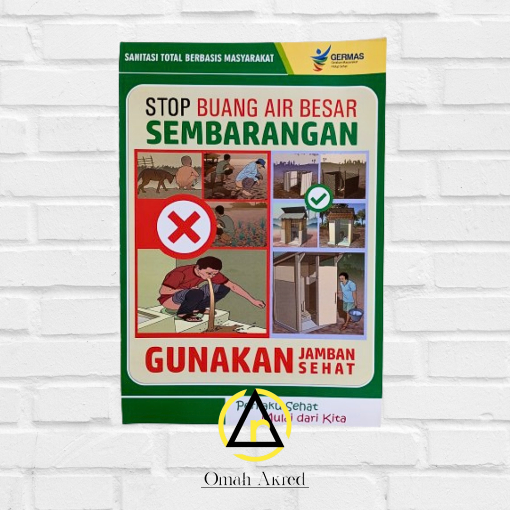 Jual Poster Stop BAB Sembarangan - Gunakan Jamban Sehat - STBM ...