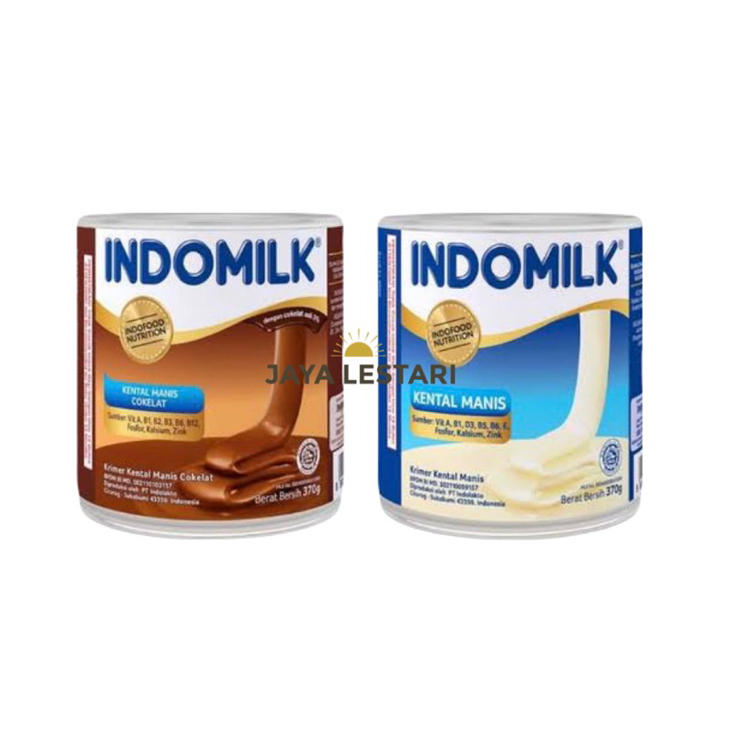Jual Indomilk Susu Kental Manis Kaleng (370g) (2 Varian) | Shopee Indonesia