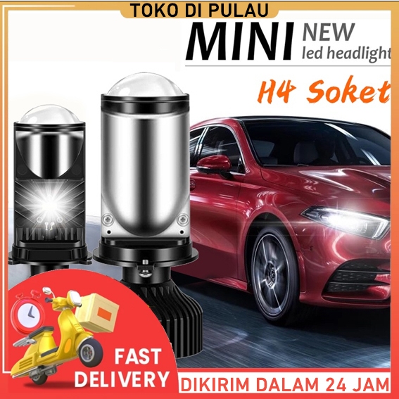Jual Lampu LED Headlamp Projie H4 Led Lampu Super Terang Lensa Mobil ...