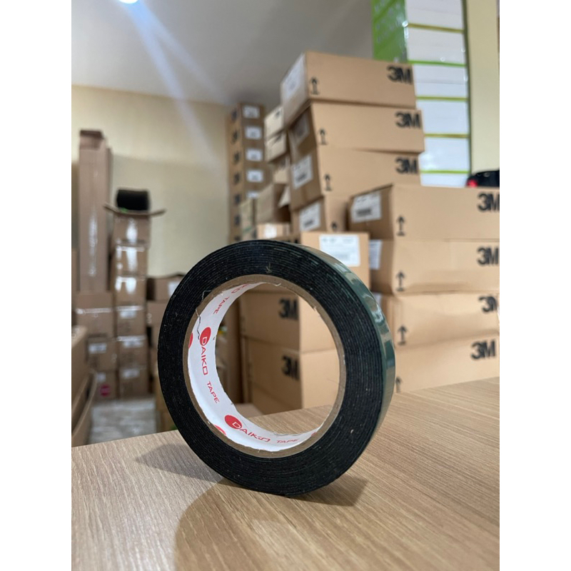 Jual daiko Double tape foam 23mm x 5 meter solatip lakban busa hijau ...