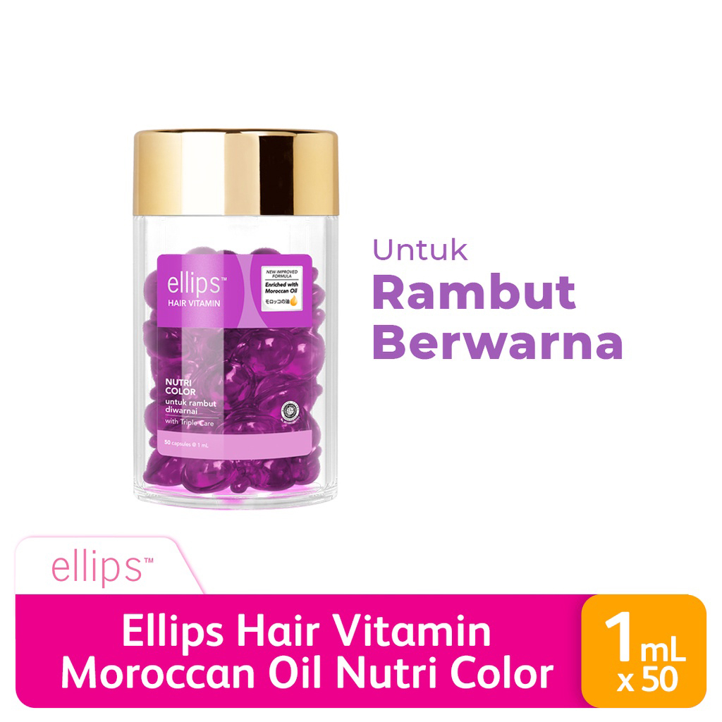 Jual Ellips Hair Vitamin Kemasan Botol 50 kapsul | Shopee Indonesia