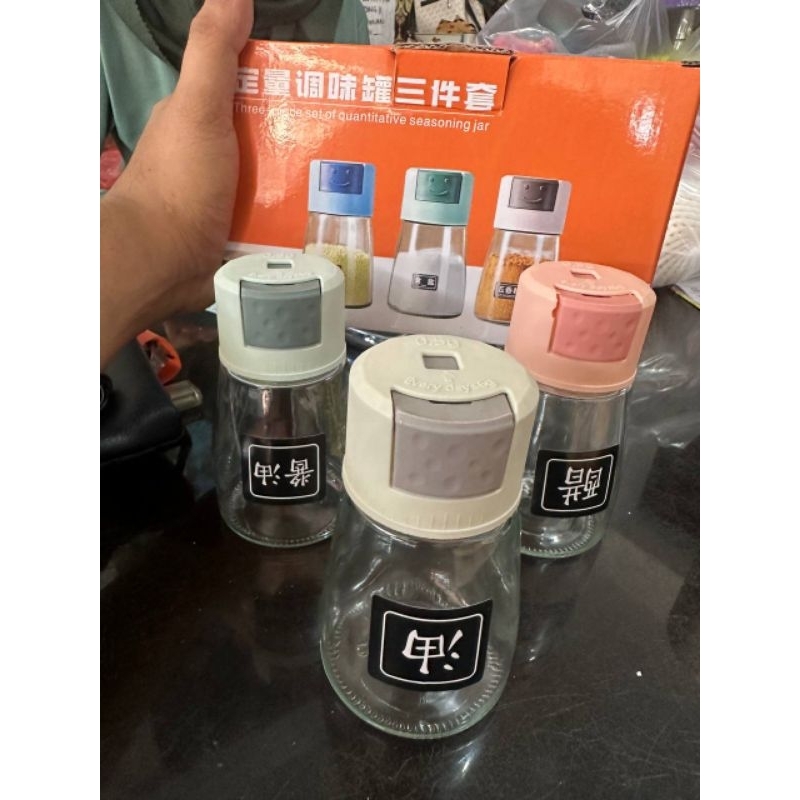 Jual BOTOL BUMBU DAPUR KACA GARAM GULA TOPLES BUMBU DAPUR 3PCS | Shopee ...