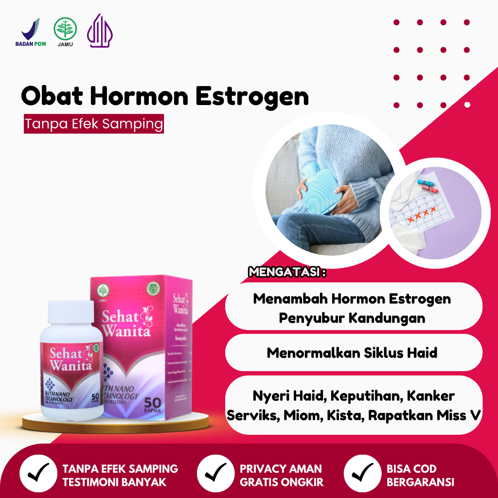 Jual Kapsul Sehat Wanita Meningkatkan Hormon Estrogen Meningkatkan