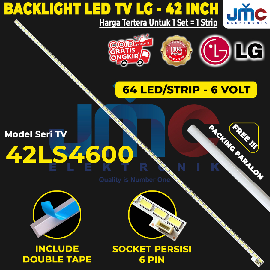Jual BACKLIGHT TV LED LG 42 INCH 42LS4600 64 LED 6 VOLT | Shopee Indonesia