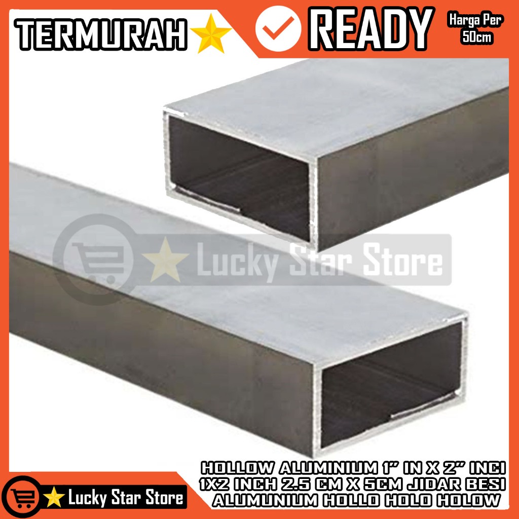 Jual Holo Jidar Hollow Alumunium 1” In X 2” Inci Aluminium Hollo 1x2 ...