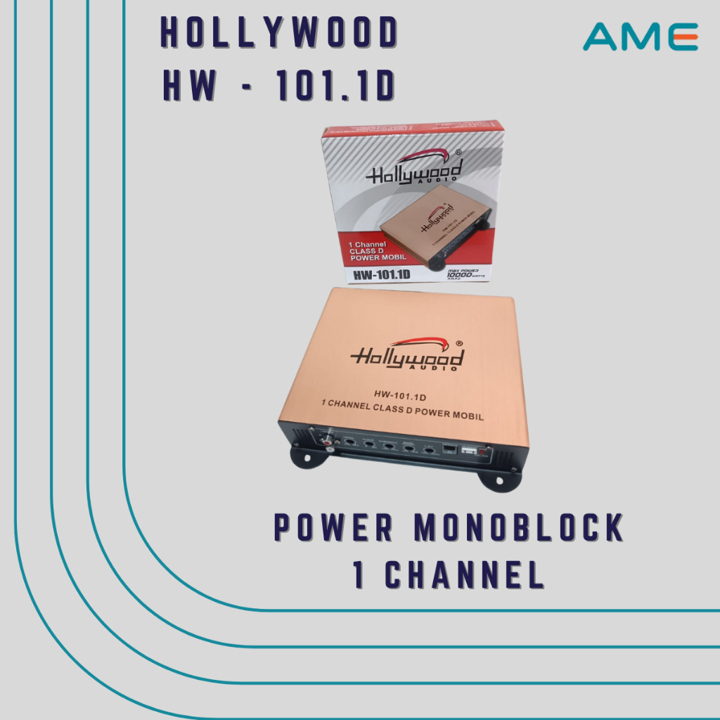 Jual Power Monoblock 1 Channel Hollywood HW-101.1D Amplifier Class D - Monoblock 1CH | Shopee ...