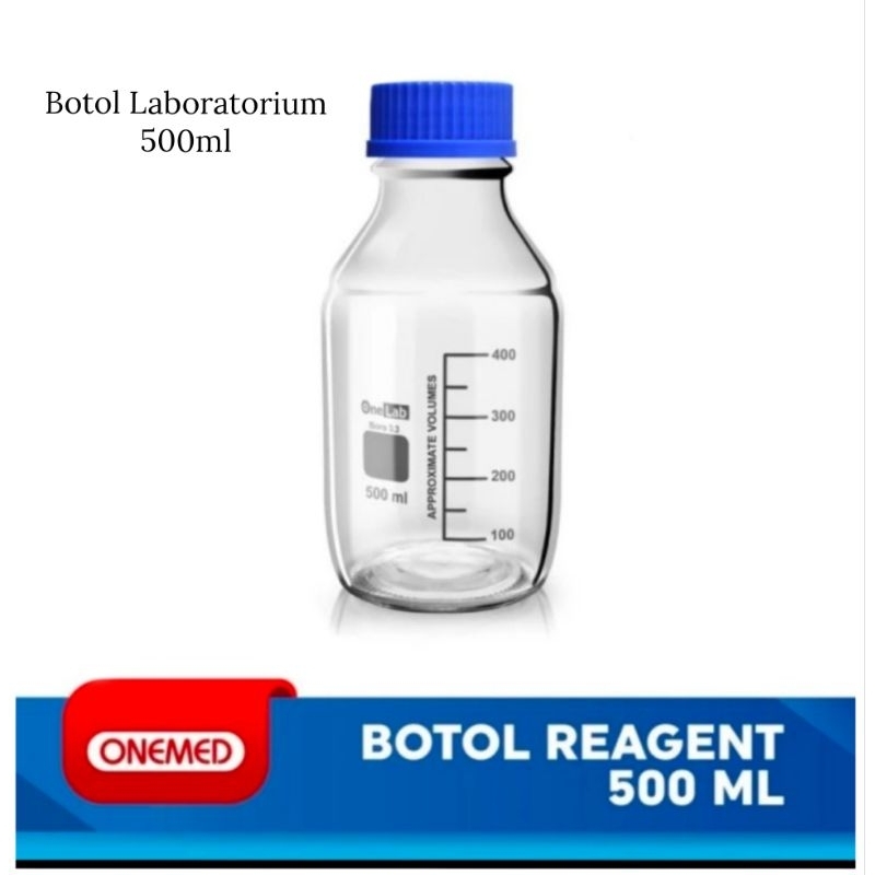 Jual Botol Reagen Reagent Bottle With Blue Cap 500 Ml | Shopee Indonesia
