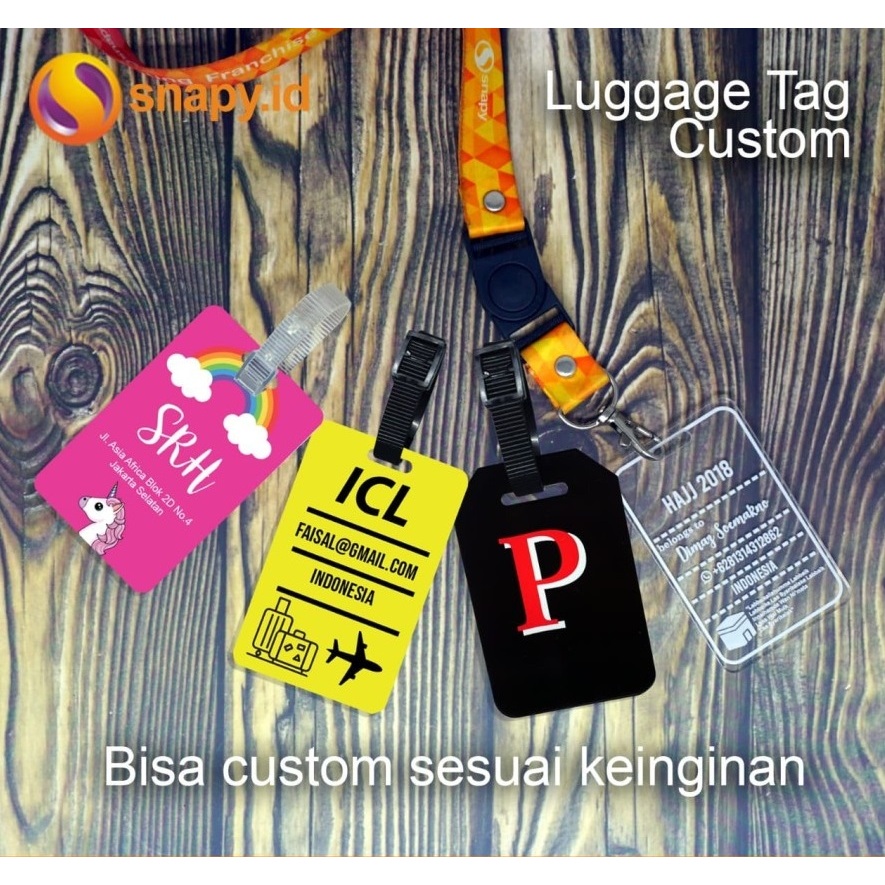 Jual Snapy - Luggage Tag Name Tag Tas Label Koper Nama Id Card Tas ...