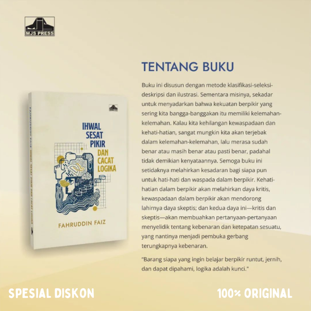 Jual Buku Ihwal Sesat Pikir dan Cacat Logika - Fahruddin Faiz Original ...