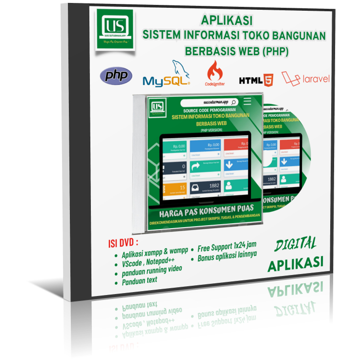 Jual Source Code Sistem Informasi Toko Bangunan Berbasis Web (PHP ...