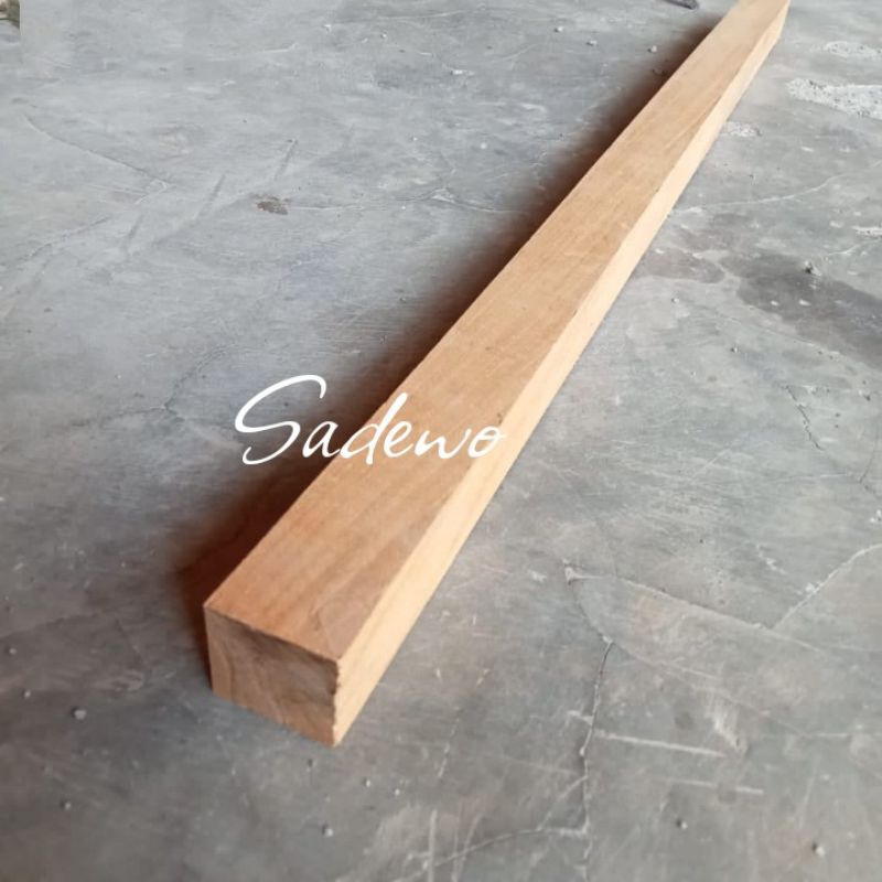 Jual papan balok kayu jati full tua 5x5 panjang 100cm sudah halus ...