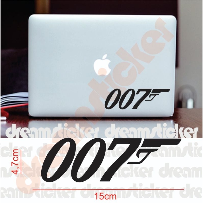 Jual Cutting Sticker 007 James Bond Logo Stiker Laptop MacBook Decal ...