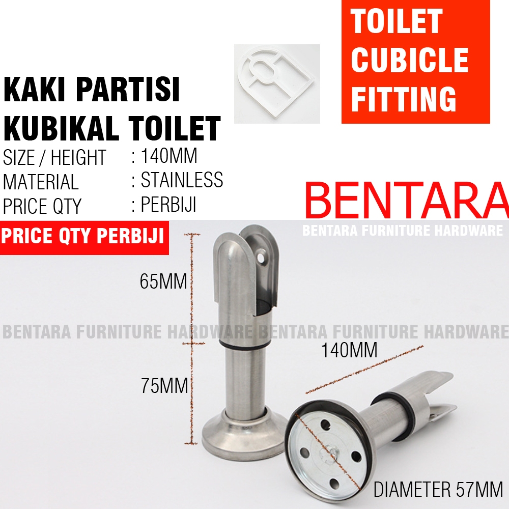 Jual PT-K1 KAKI PARTISI TOILET STAINLESS PARTISI KUBIKAL - CUBICLE ...
