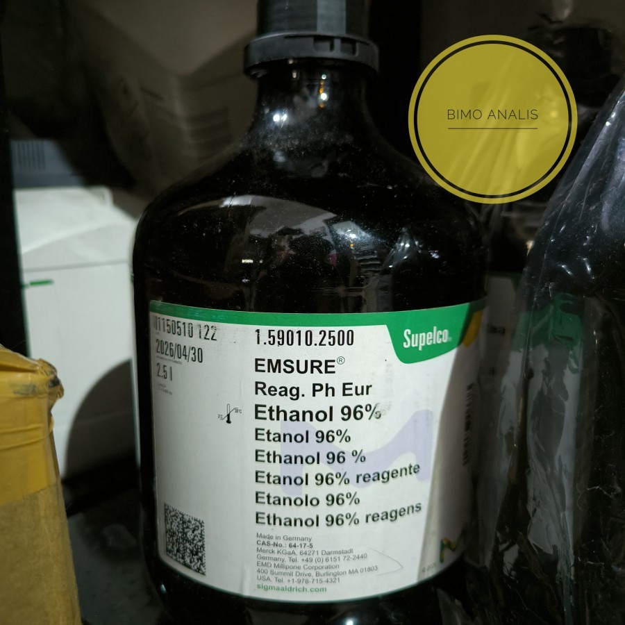 Jual ETHANOL 96% REAG. PH EUR 2,5 L Merck 159010 / ETANOL 2,5 LITER | Shopee Indonesia