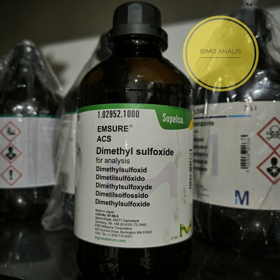 Jual DIMETHYL SULFOXIDE FOR ANALYSIS ( DMSO ) 1 Liter Merck 102952 ...