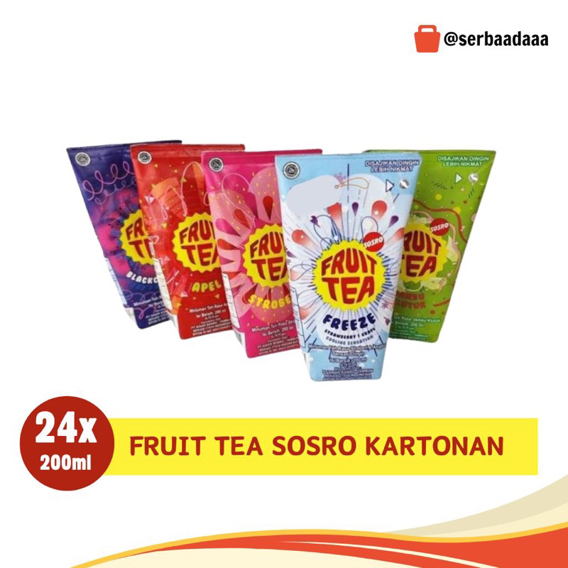 Jual FRUIT TEA GENGGAM 200ml ISI 24PCS | Shopee Indonesia