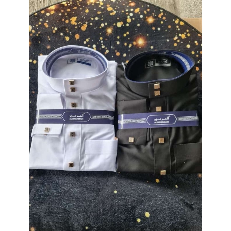 Jual BIS COD 07 GAMIS JUBAH PRIA AL HARAMAIN WOLL MANSET LENGAN PANJANG ...