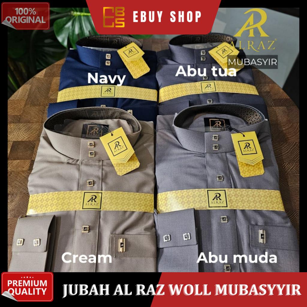 Jual Jubah Woll Alraz Premium / Gamis Wool Al Raz Terbaru model ...