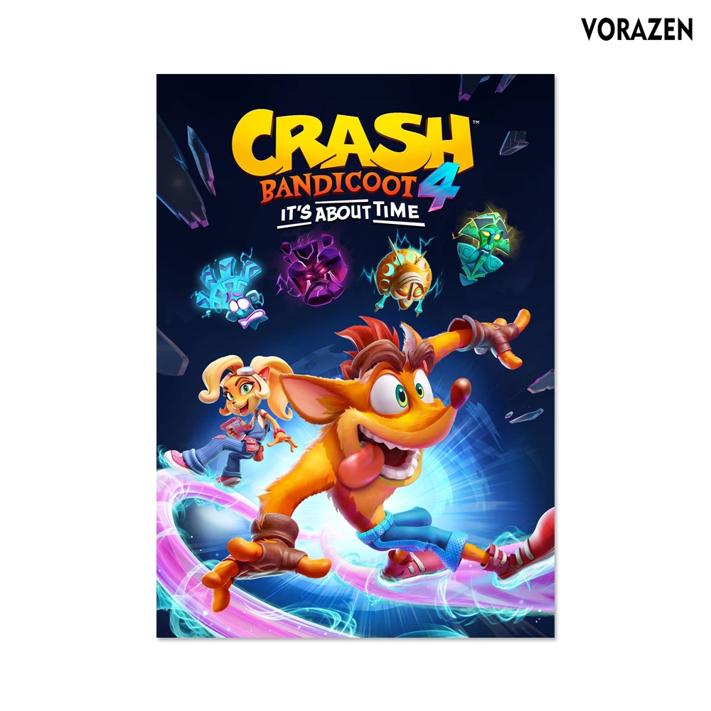 Jual POSTER CRASH BANDICOOT 4 : IT'S ABOUT TIME | POSTER GAME A2 A3 A4 ...