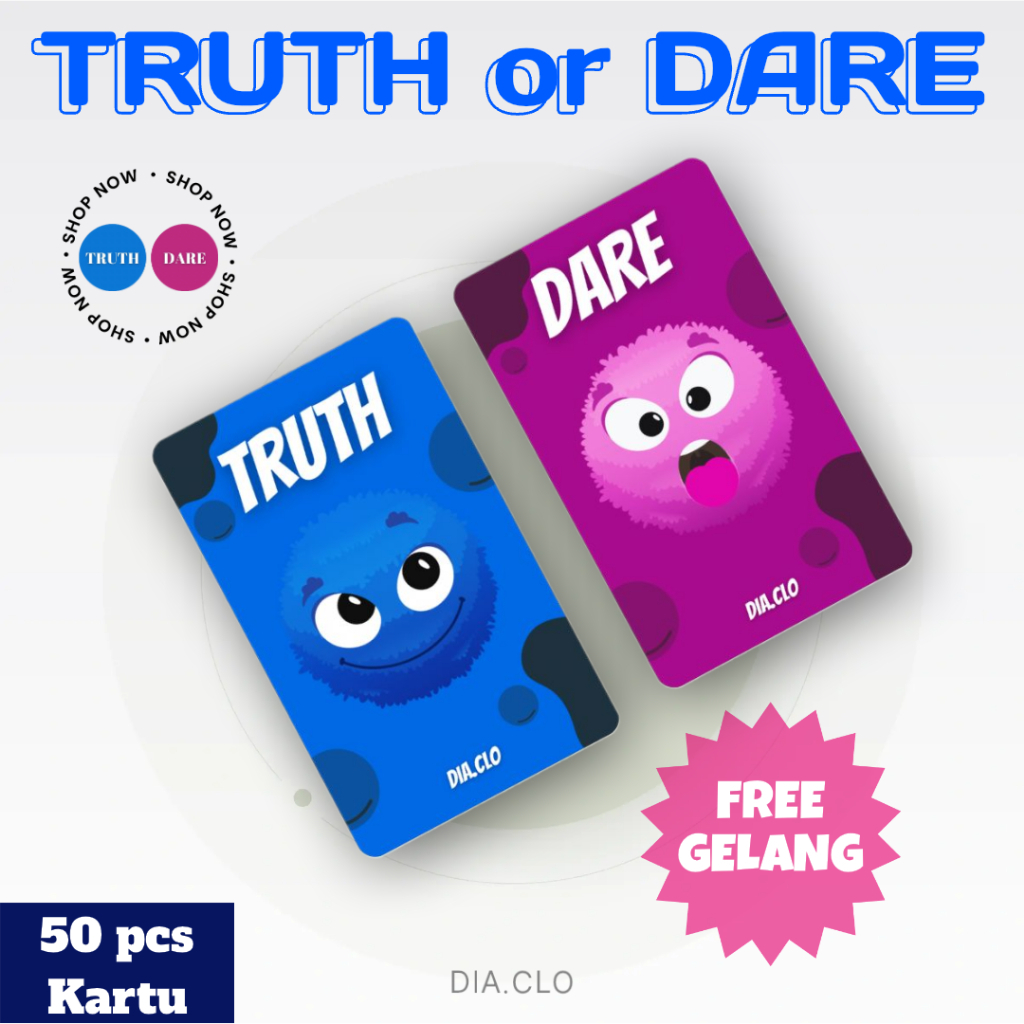Jual Kartu permainan Truth or Dare Edisi 1 - Monster Face | Shopee ...