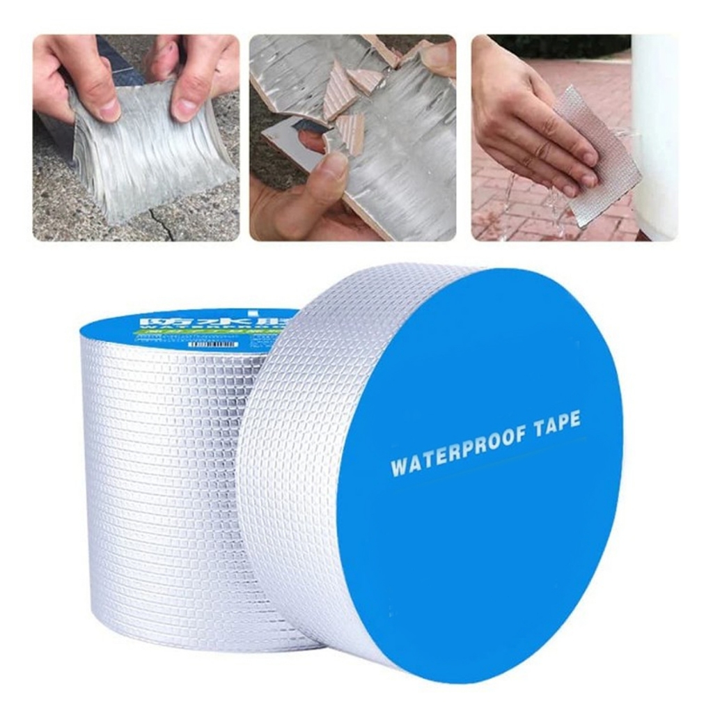 Jual Lakban Alumunium Lem Anti Bocor Perekat Waterproof Solatape Silver ...