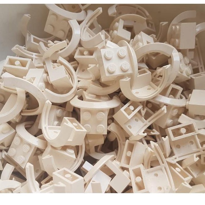 Jual 66 HARGA GROSIR Lego part white vehicle mudguard 4x2 12x1 23 w ...