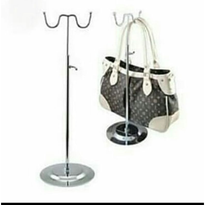 Jual Display Tas / Gantungan Tas 2 Sisi Serbaguna / Hanger Display Tas ...