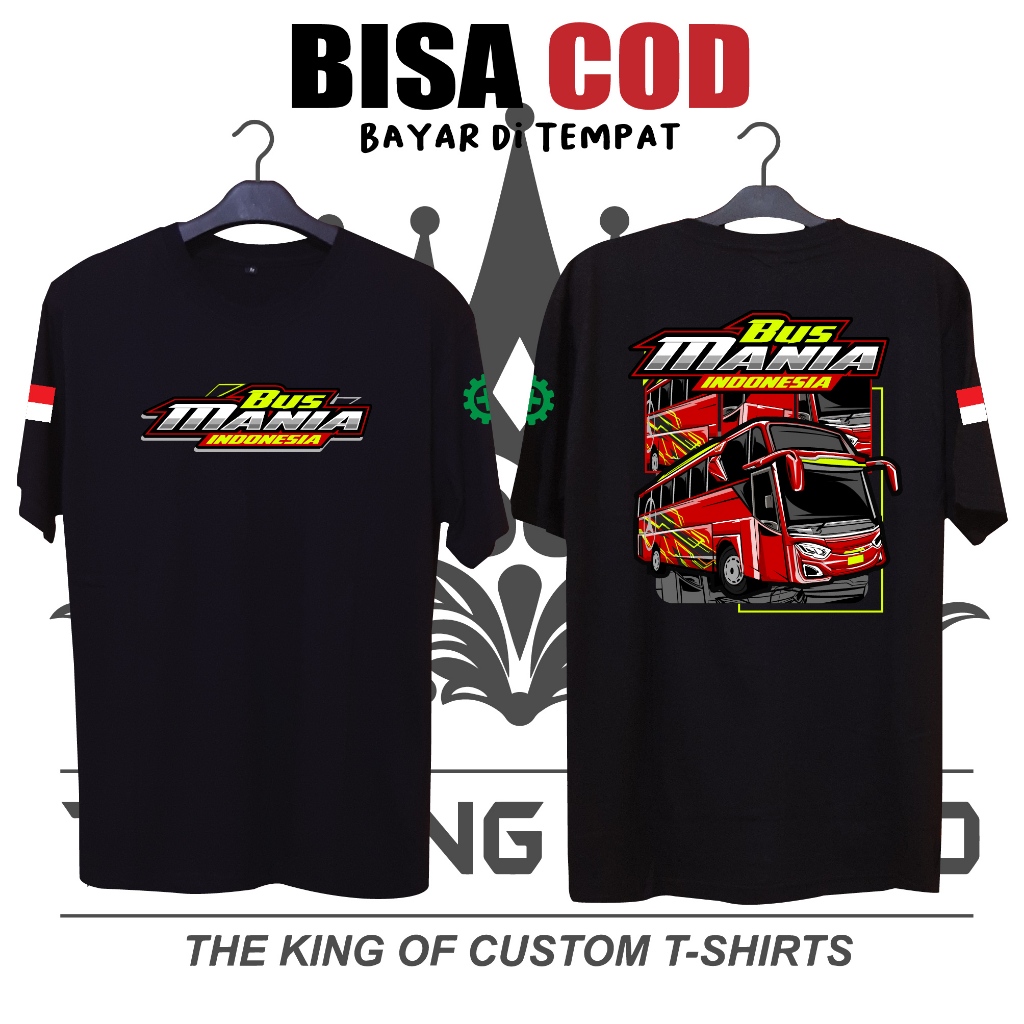 Jual BAJU KAOS BUS MANIA INDONESIA//BANYAK PILIHAN WARNA | Shopee Indonesia