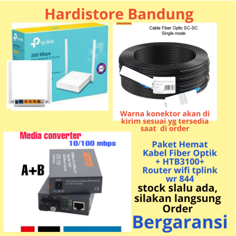 Jual Kabel Fiber Optik precon 200M 250 M Bundling Converter HTB Router ...