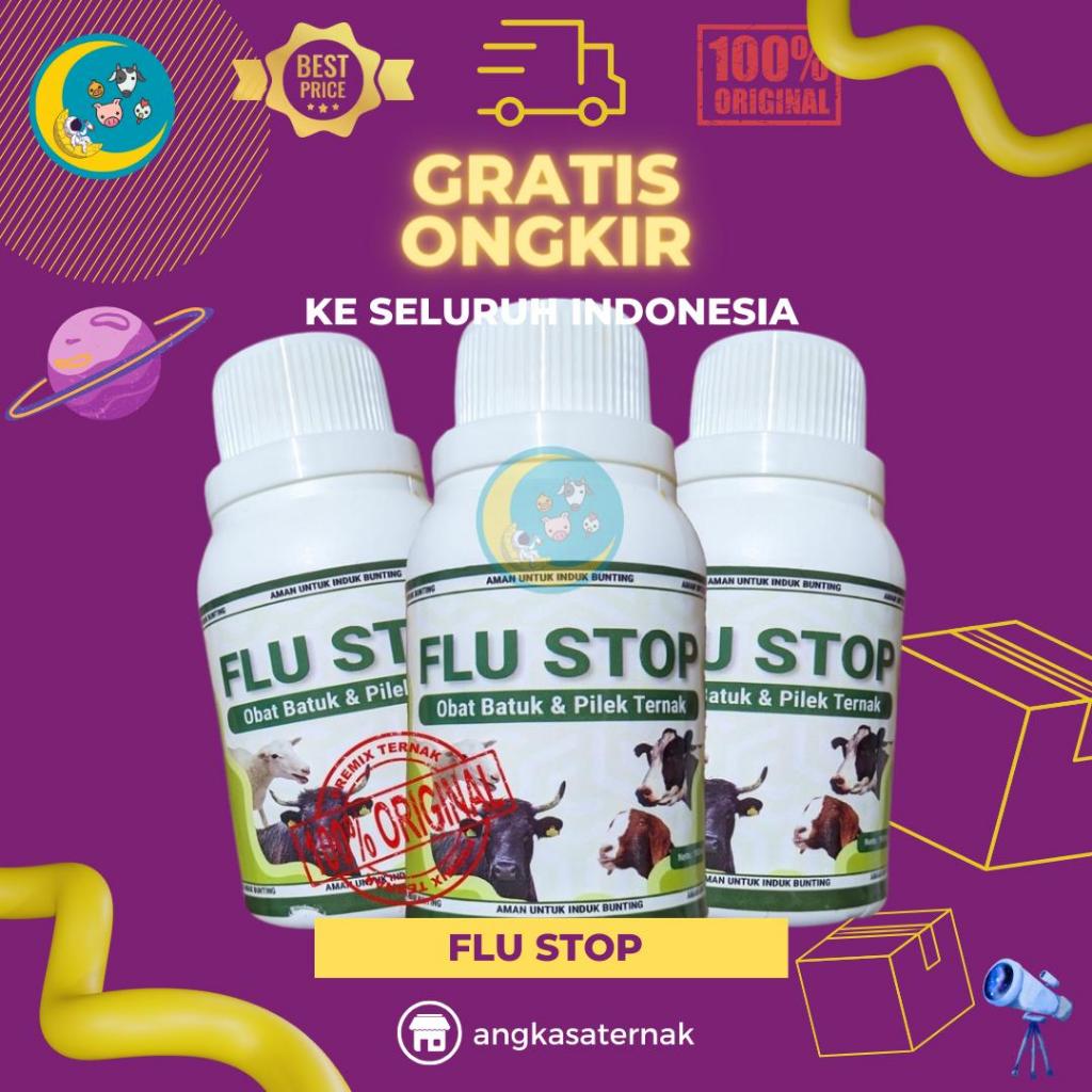 Jual FLU STOP 100ml - Obat Flu Batuk dan Pilek Untuk Ternak Sapi ...