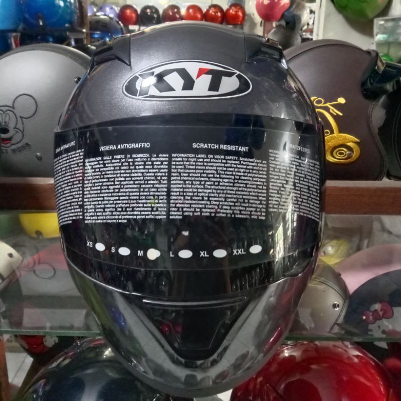 Jual HELM KYT R-10 SOLID ORIGINAL - HELM FULL FACE - KYT R10 ORIGINAL ...
