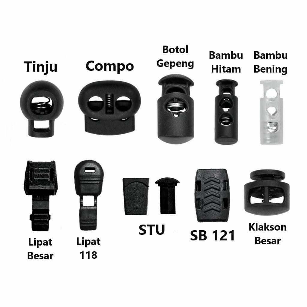 Jual Stopper Bulat Ujung Tali Per Pack Stoper Botol/Compo/Tinju/Klakson ...