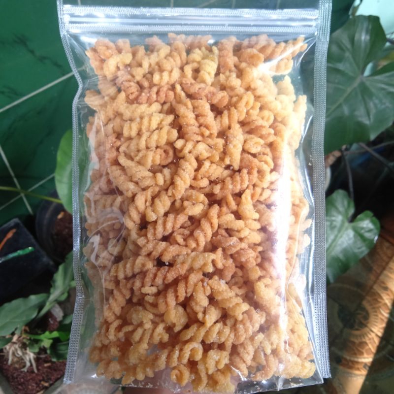Jual Makaroni Spiral Original Gurih 100gram - 250gram Cemilan Macaroni ...
