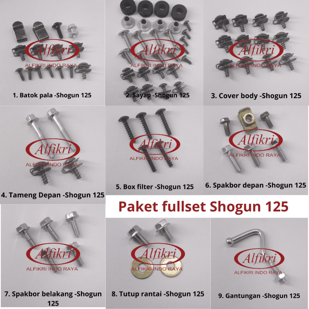 Jual 16 Shogun 125 New Fullset / Baud Shogun 125 Fullbody / Baut Suzuki Shogun 125 New Fullset ...
