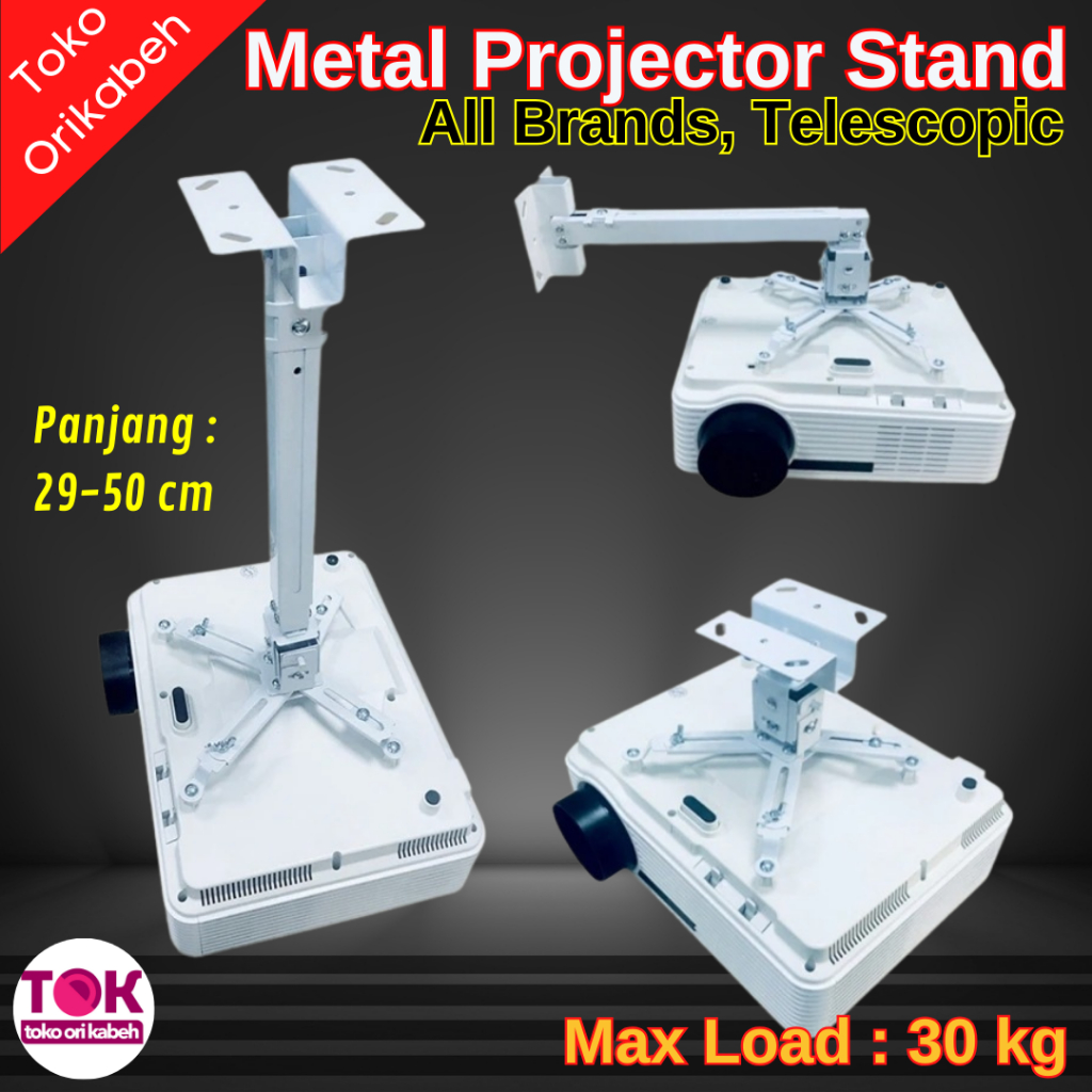Jual Tiang Gantungan Dudukan Braket Breket Proyektor Universal Bracket ...
