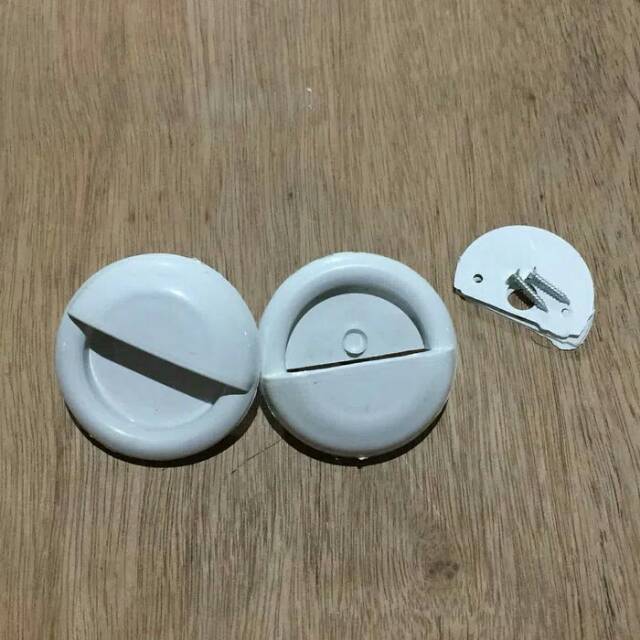 Jual Tarikan PVC Bulat / Handle Tutup Lubang Kunci Pintu Kamar Mandi ...