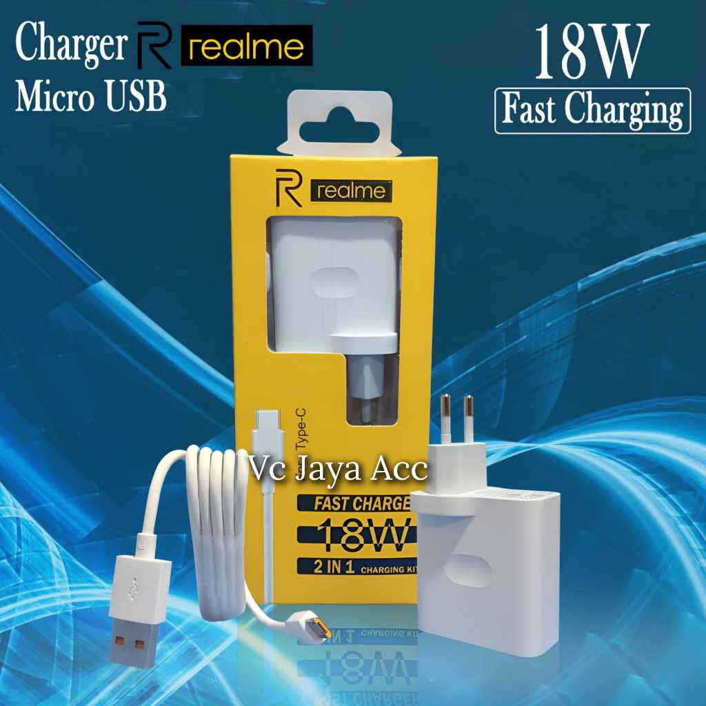 Jual Charger Casan Realme C11 C12 C15 C20 C21 C21Y C25Y C30 C31 C33 ...