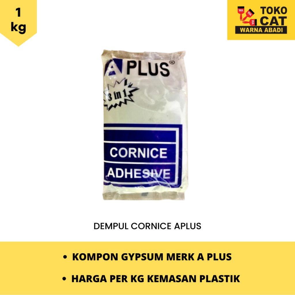 Jual Compound Cornice Aplus 1kg Dempul | Shopee Indonesia