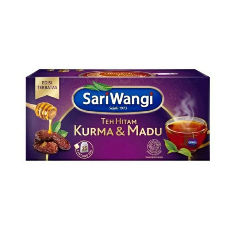 Jual Sariwangi box teh hitam kurma&madu 25's | Shopee Indonesia