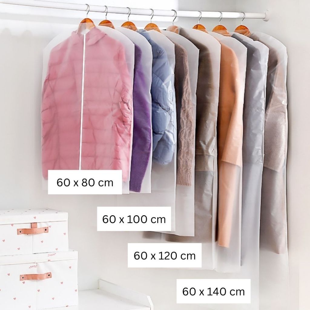 Jual Cover Gantungan Baju Jas Dress Resleting Anti Debu Anti Air Jumbo ...