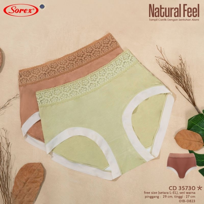 Jual Sorex bb 45-60kg (3pc, 6pc, 12pc) CD/Celana Dalam Wanita Sorex Natural Feel Premium ...
