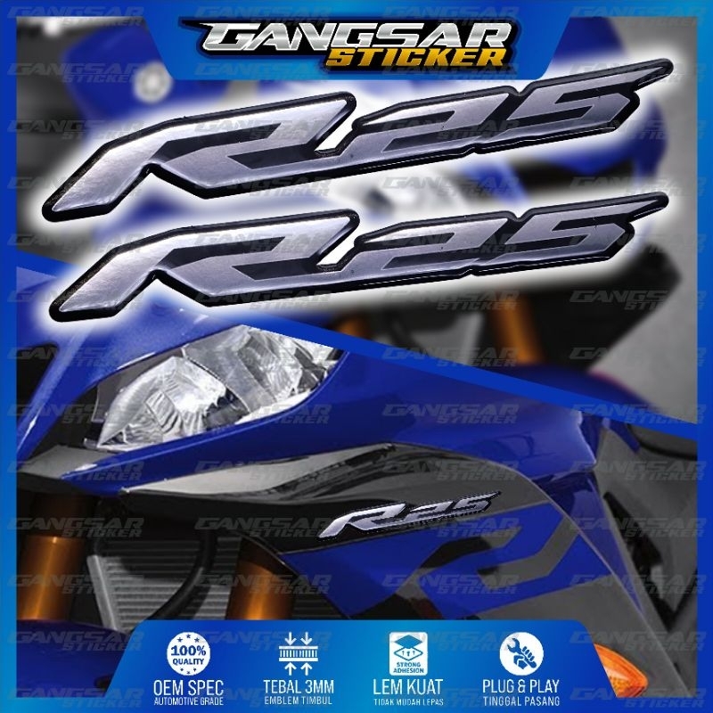 Jual Emblem yamaha R25 / emblem timbul yamaha R25 / emblem yamaha R25 ...