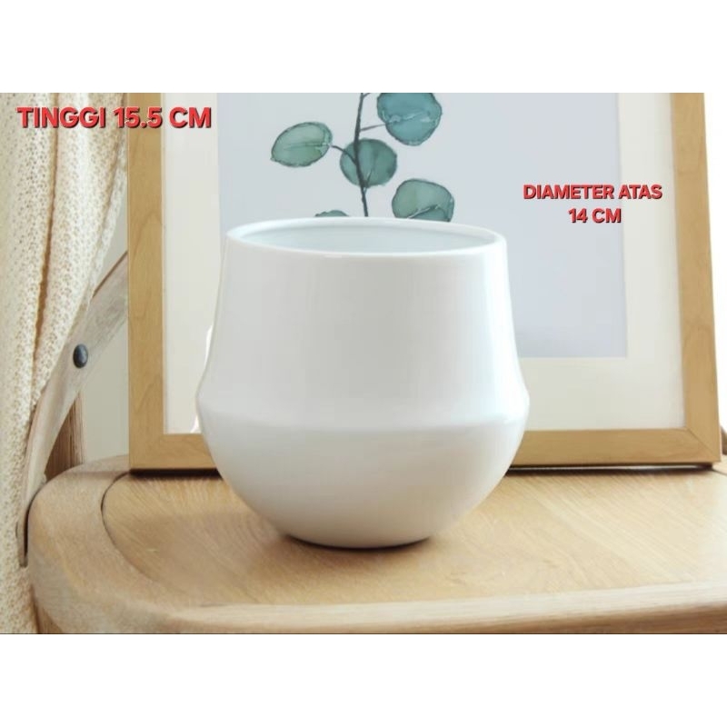 Jual VAS BUNGA KERAMIK / POT BUNGA KERAMIK / POT BUNGA MINIMALIS ...