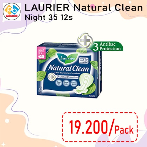 Jual Laurier Natural Clean Night 35-12 | Shopee Indonesia