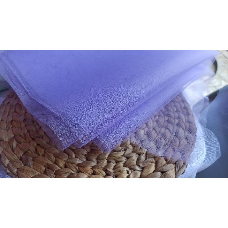 Jual lembaran kain tile tulle polos bisa untuk buket | Shopee Indonesia