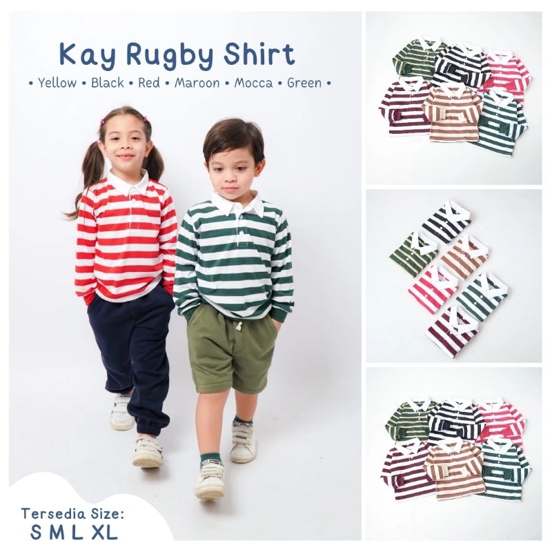 Jual ARKIDSLAND - KAY RUGBY SHIRT | KAOS SALUR ANAK | KAOS ANAK UNISEX ...