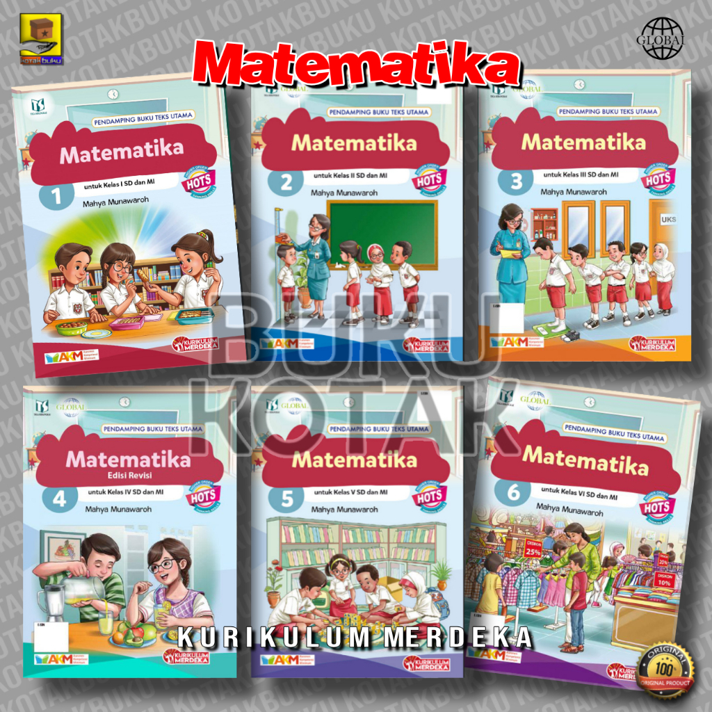 Jual Buku Matematika SD / Matematika Kelas 1 2 3 4 5 6 SD / Kurikulum Merdeka / Global | Shopee ...