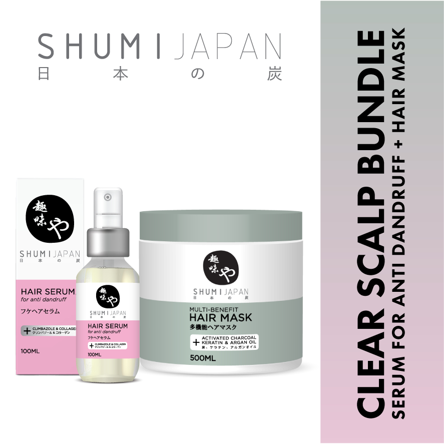 Jual [BPOM] PAKET CLEAR SCALP! SHUMI Japan Hair Serum Anti Dandruff ...