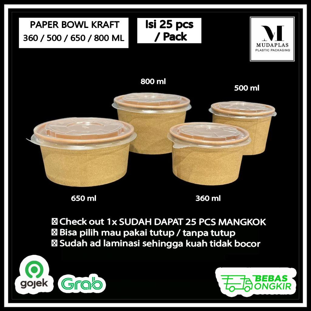 Jual Paper Bowl Terlengkap & Harga Terbaru April 2026 | Shopee Indonesia