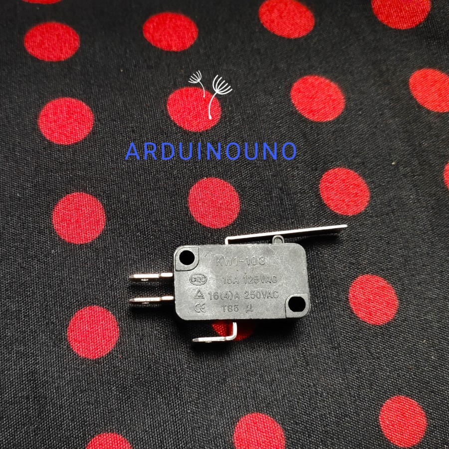 Jual Micro Limit Switch sensor pembatas SPDT 16A 250V AC Plat pendek ...